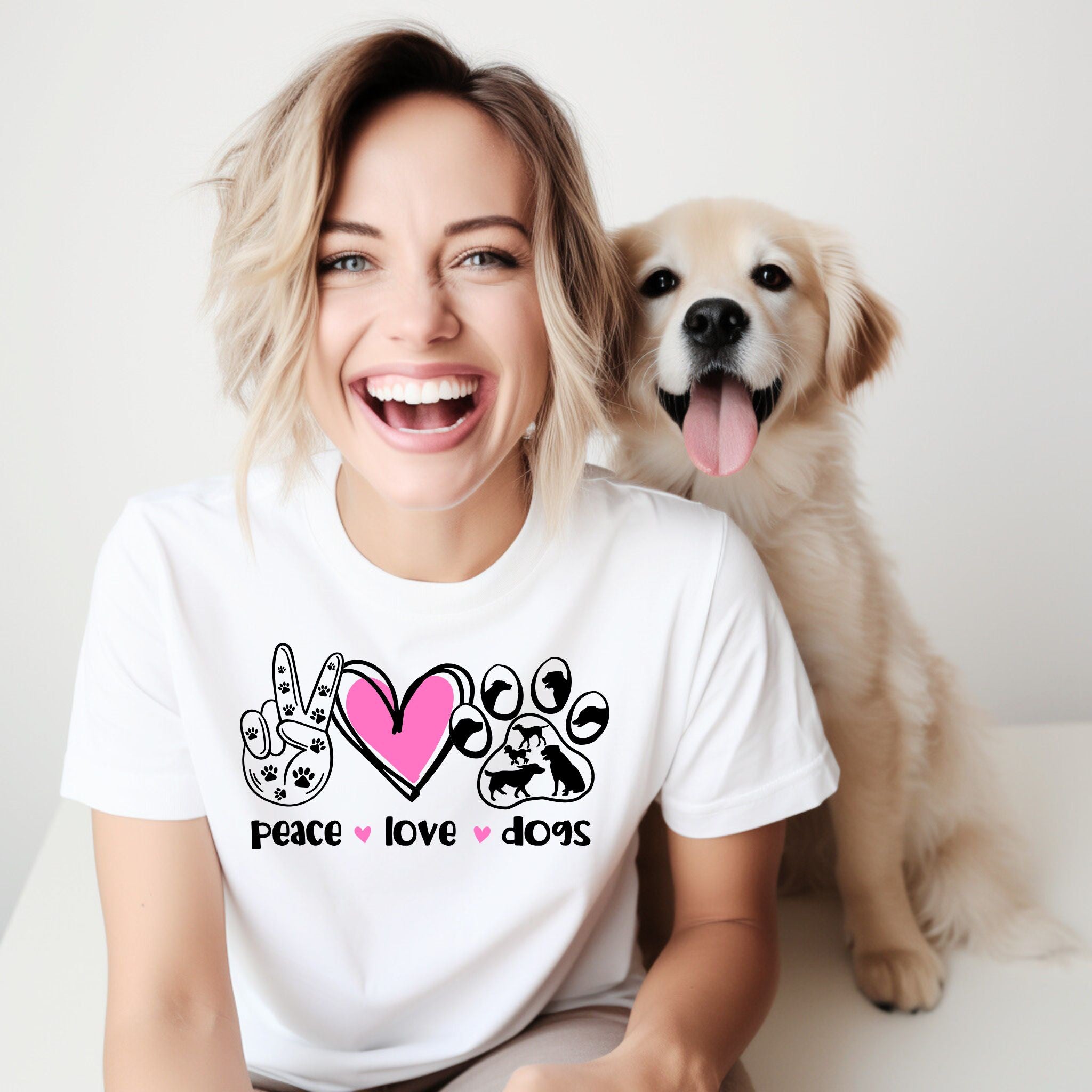 Peace, Love and Dogs T-Shirt – Wild Mongoo